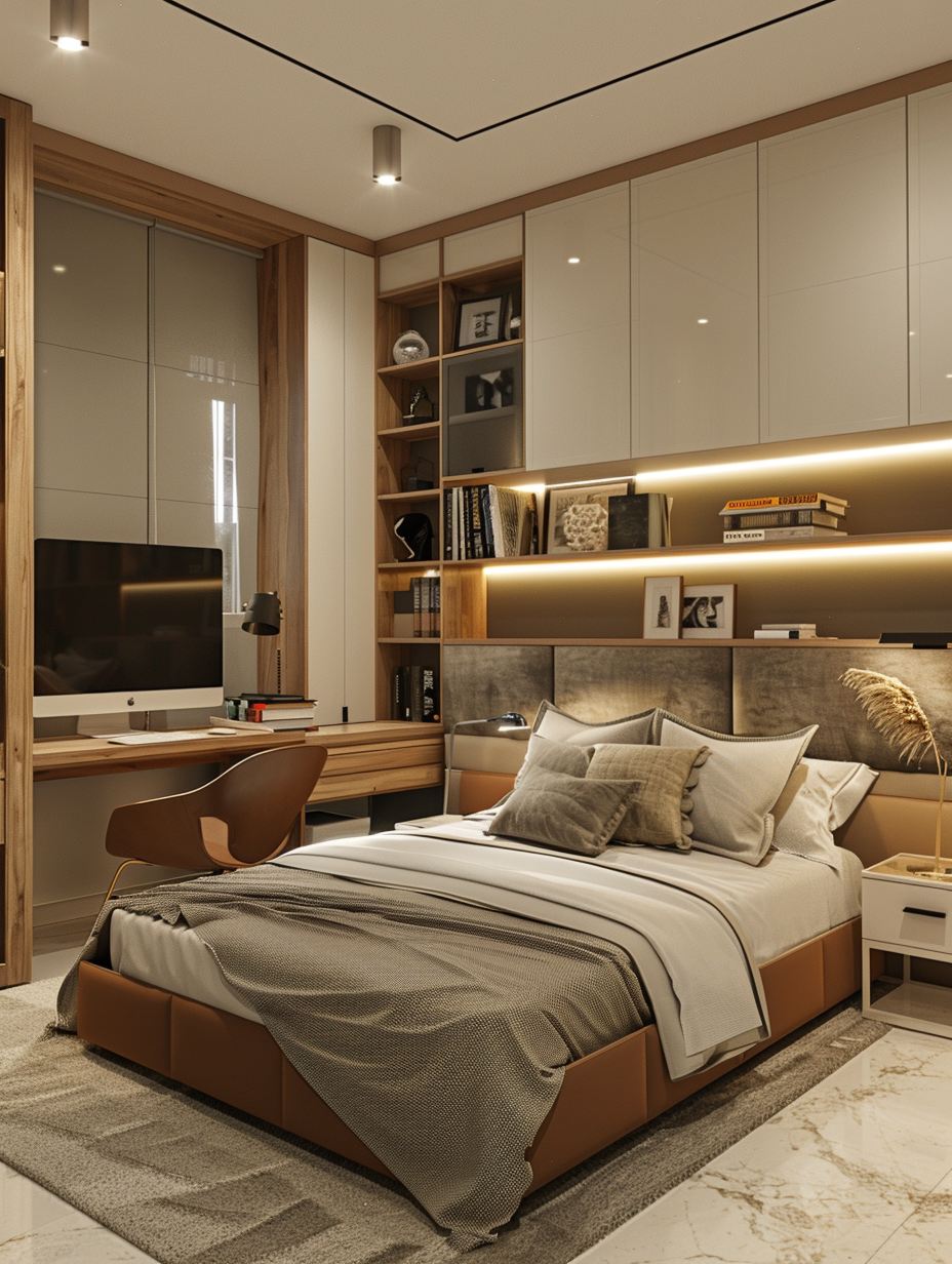 49 Bedroom with Study Table Ideas for Comfort and Focus - DecorwithEva