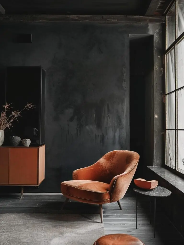 49 Stunning Black and Rust Living Room Ideas - DecorwithEva