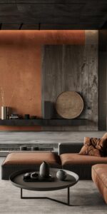 49 Stunning Black and Rust Living Room Ideas - DecorwithEva