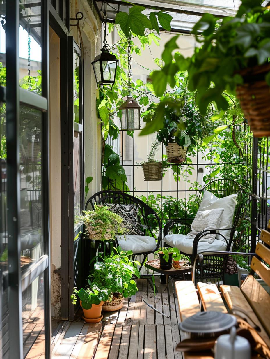 +71 Creative Small Balcony Decor Ideas - DecorwithEva