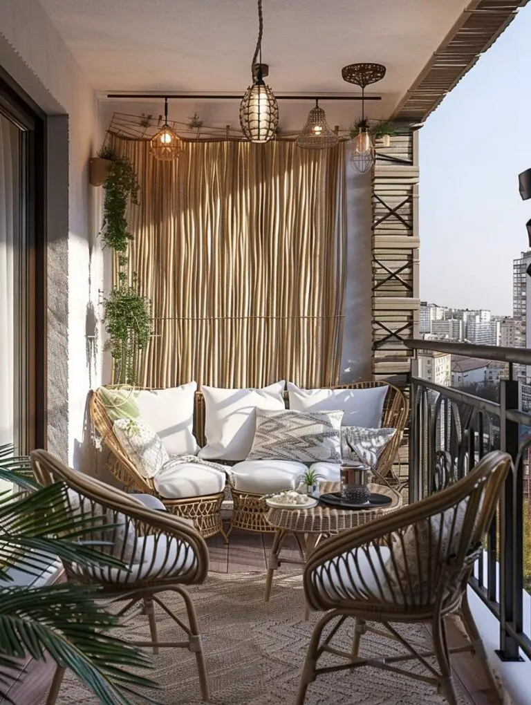 +71 Creative Small Balcony Decor Ideas - DecorwithEva