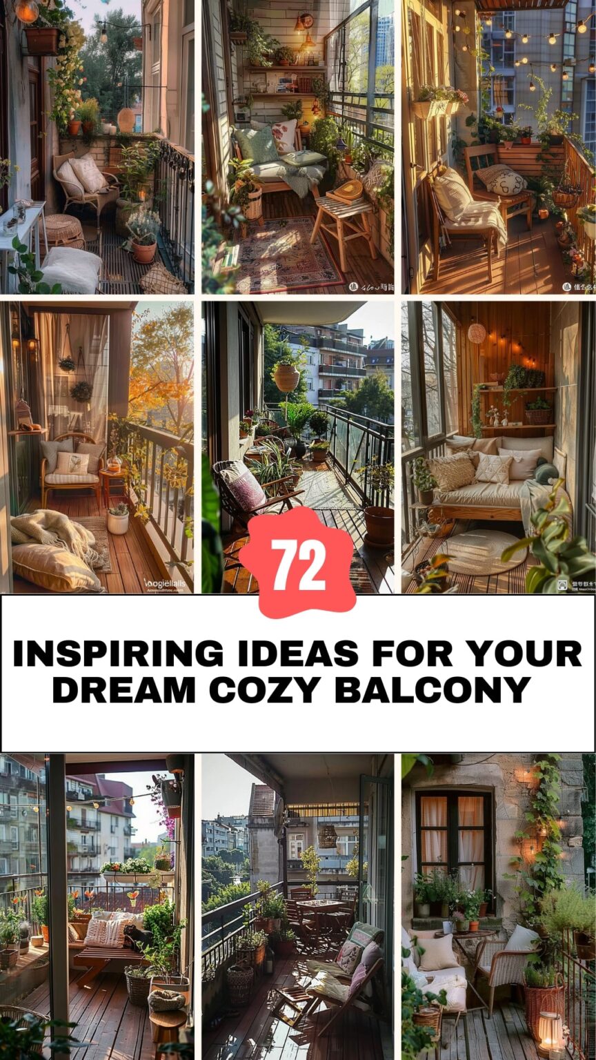 +72 Inspiring Ideas for Your Dream Cozy Balcony - DecorwithEva