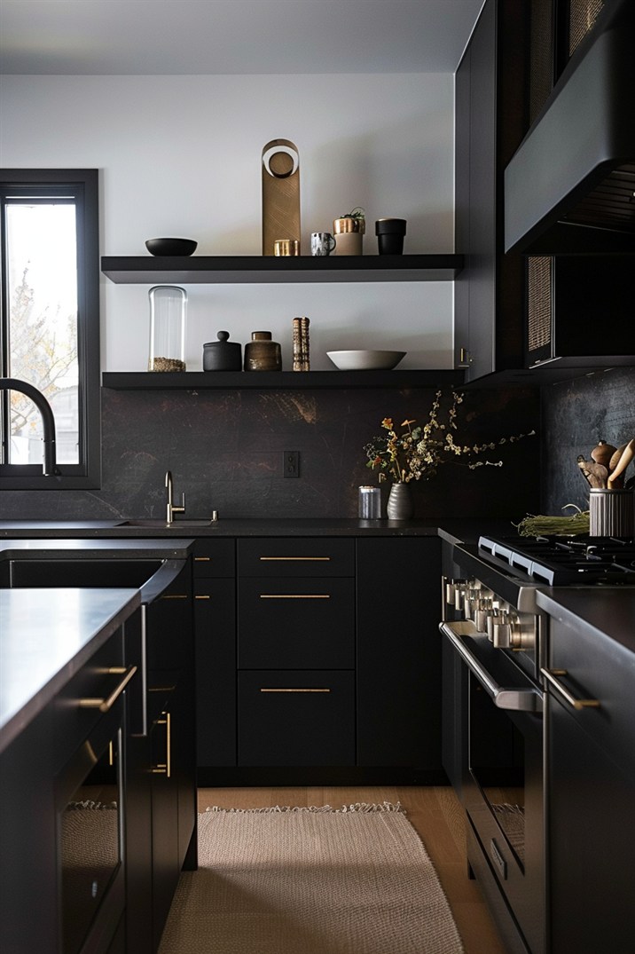 44 Black Kitchen Ideas That Never Go Out of Style - DecorwithEva