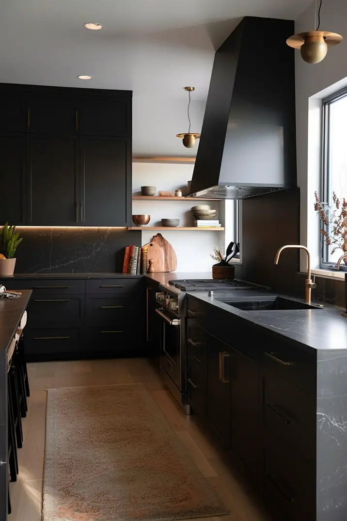 44 Black Kitchen Ideas That Never Go Out of Style - DecorwithEva