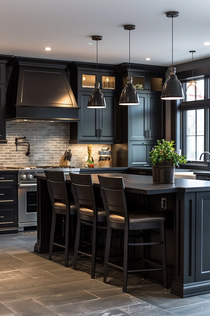 44 Black Kitchen Ideas That Never Go Out of Style - DecorwithEva