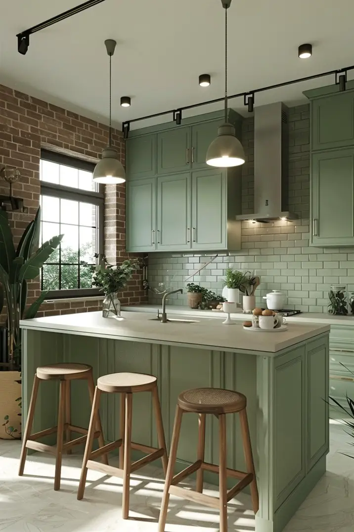 54 Inspiring Ideas for a Tranquil Sage Green Kitchen - DecorwithEva