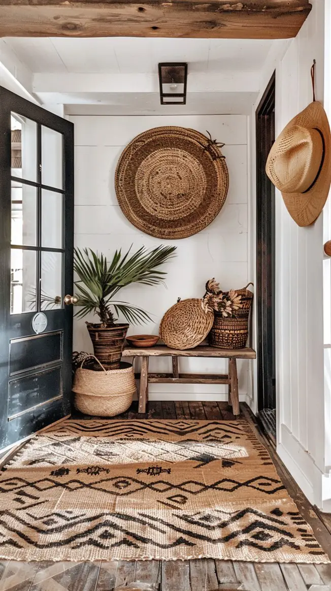 +68 Perfect Boho Entryway Ideas for Homes - DecorwithEva