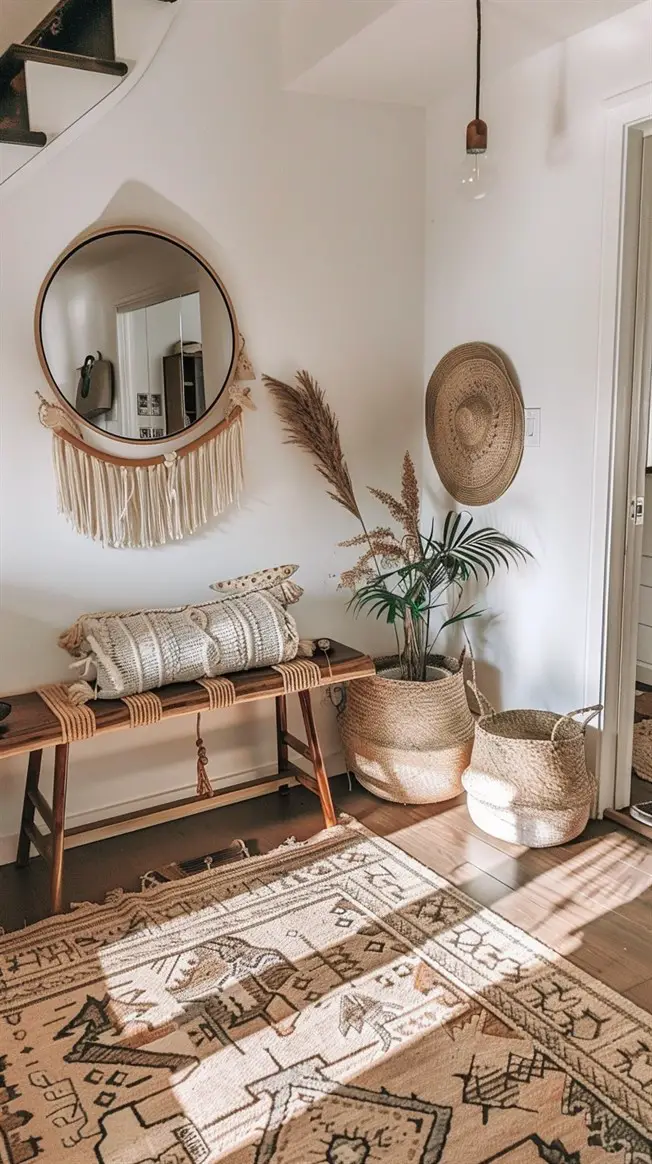 +68 Perfect Boho Entryway Ideas for Homes - DecorwithEva
