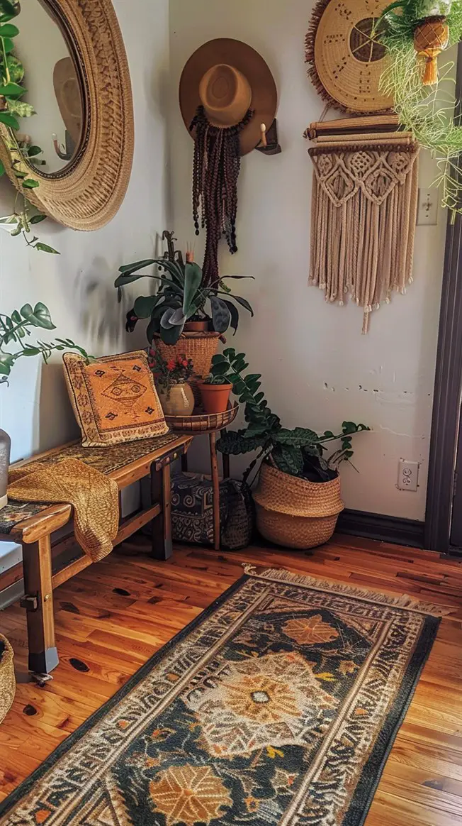 +68 Perfect Boho Entryway Ideas for Homes - DecorwithEva