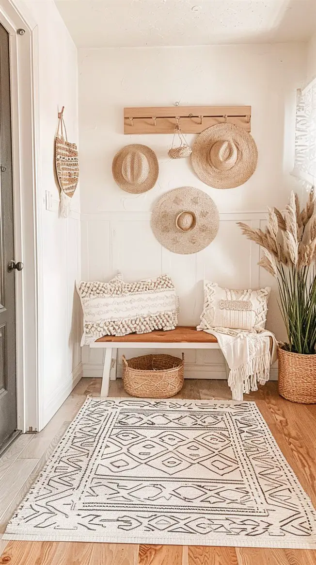 +68 Perfect Boho Entryway Ideas for Homes - DecorwithEva
