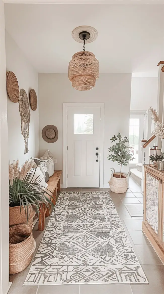 +68 Perfect Boho Entryway Ideas for Homes - DecorwithEva