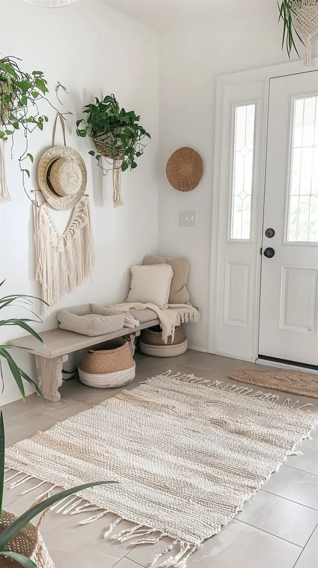 +68 Perfect Boho Entryway Ideas for Homes - DecorwithEva