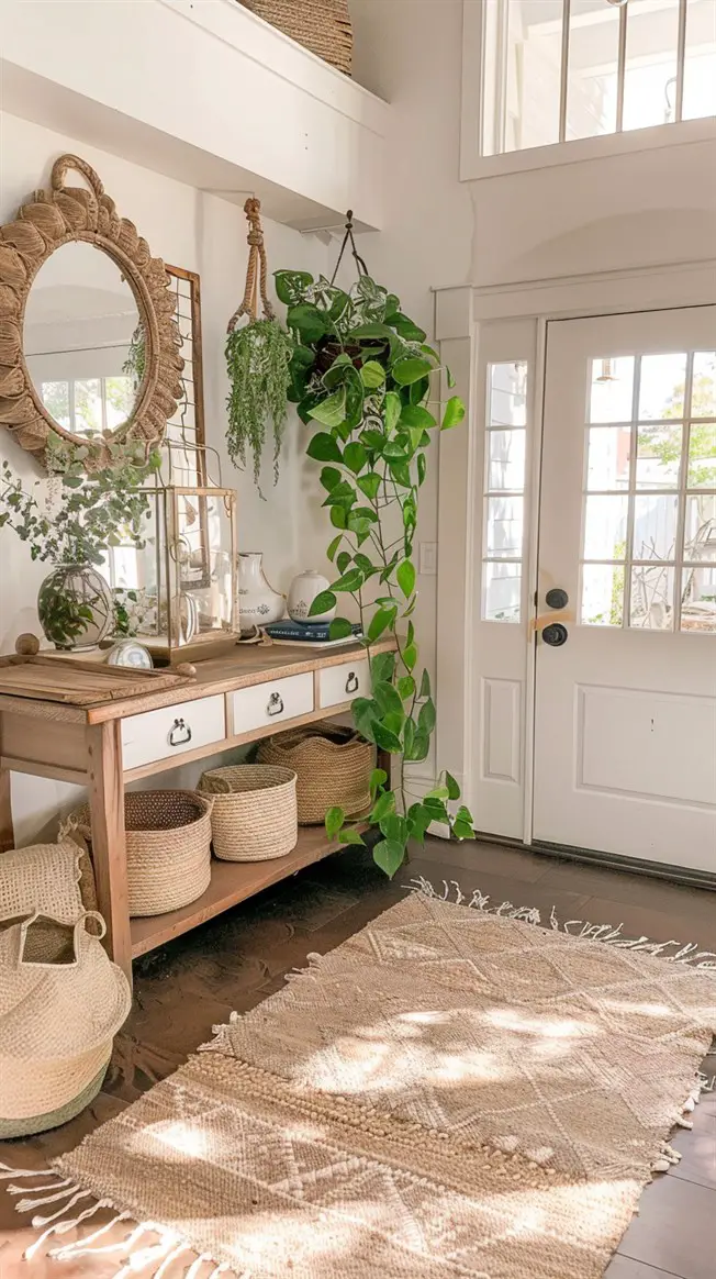 +68 Perfect Boho Entryway Ideas for Homes - DecorwithEva
