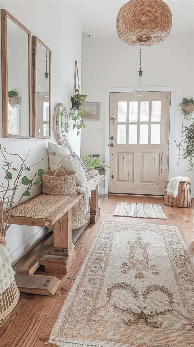 +68 Perfect Boho Entryway Ideas for Homes - DecorwithEva