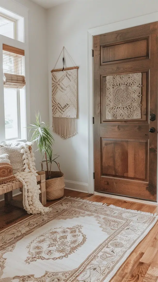 +68 Perfect Boho Entryway Ideas for Homes - DecorwithEva