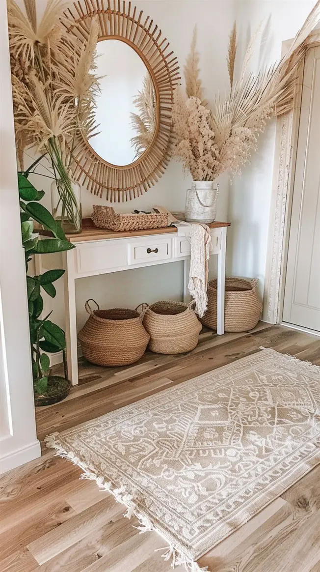 +68 Perfect Boho Entryway Ideas for Homes - DecorwithEva