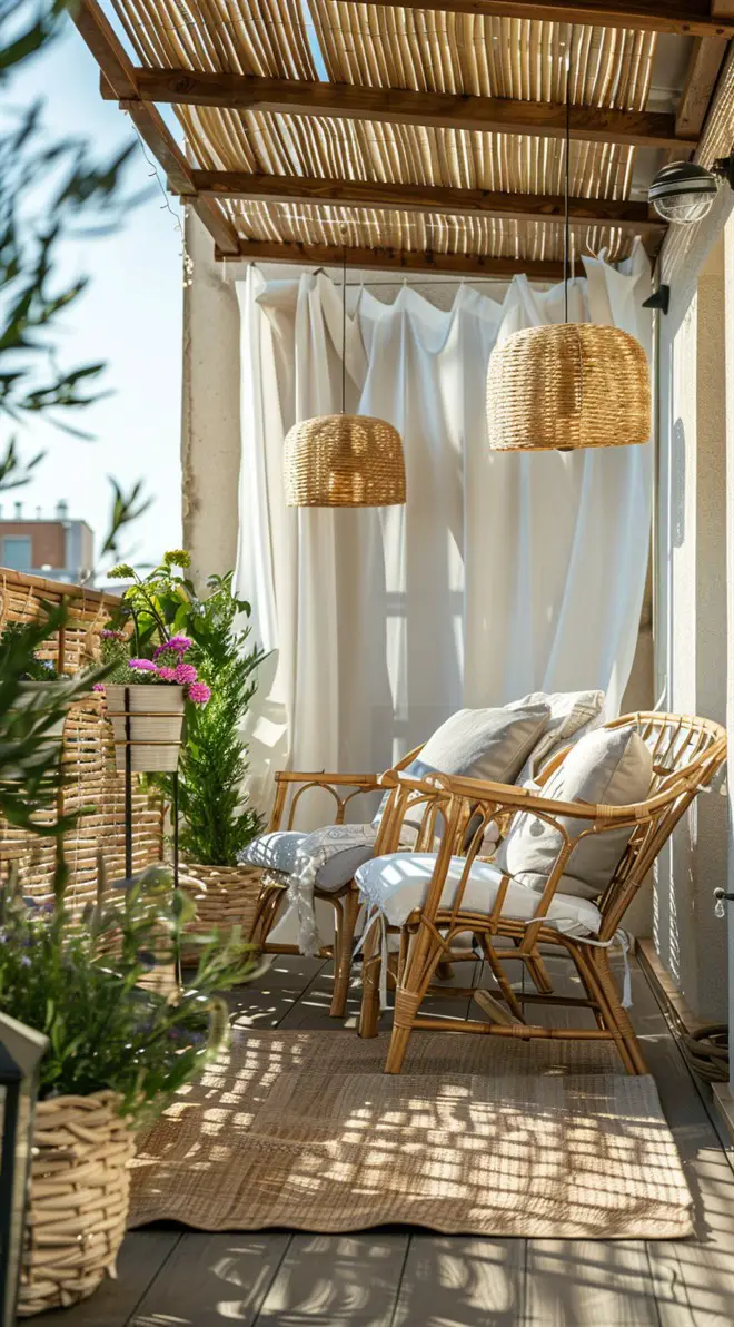 +60 Stunning Small Boho Balcony Ideas - DecorwithEva