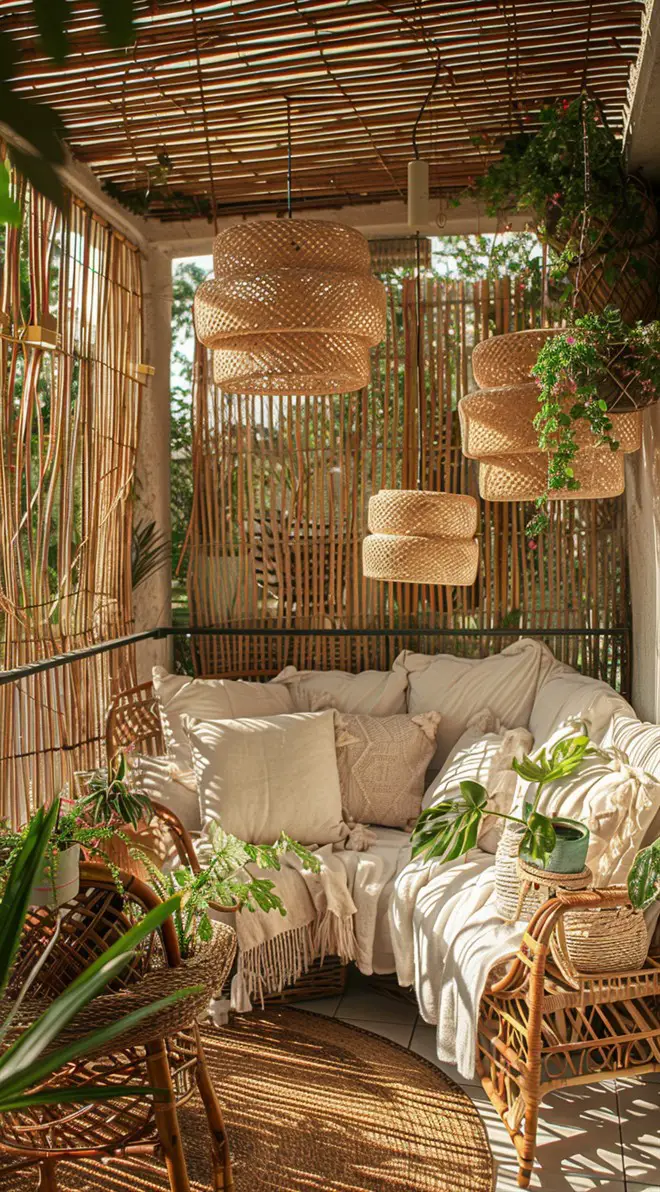 +60 Stunning Small Boho Balcony Ideas - DecorwithEva