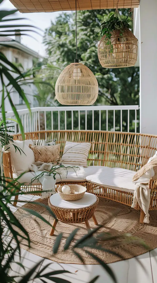 +60 Stunning Small Boho Balcony Ideas - DecorwithEva