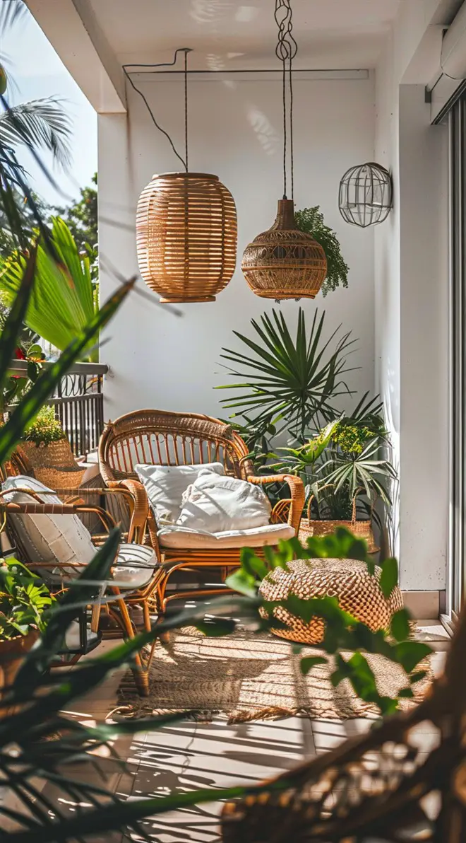 +60 Stunning Small Boho Balcony Ideas - DecorwithEva