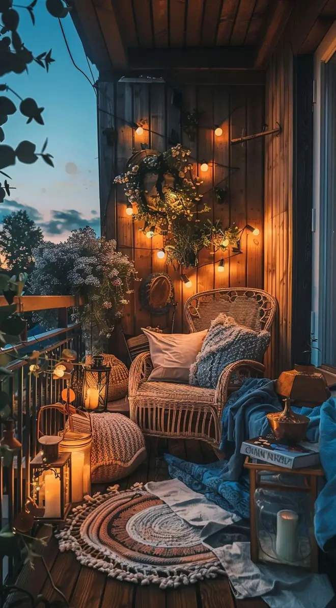 +60 Stunning Small Boho Balcony Ideas - DecorwithEva