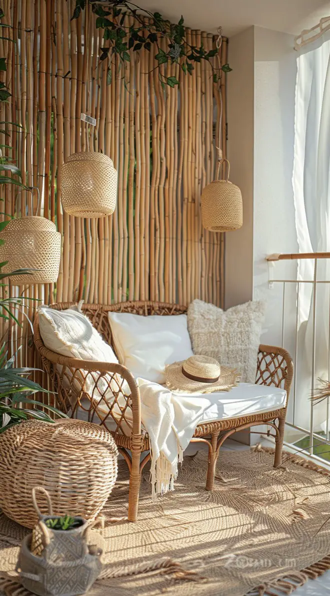+60 Stunning Small Boho Balcony Ideas - DecorwithEva