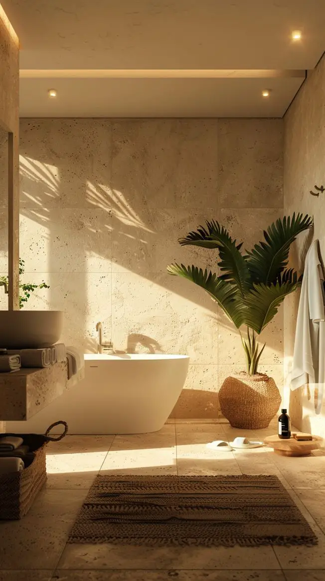 48+ Amazing Earthy Bathroom Ideas You Will love - DecorwithEva