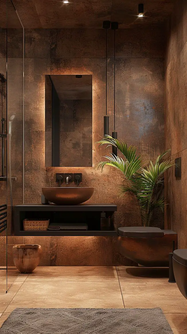 48+ Amazing Earthy Bathroom Ideas You Will love - DecorwithEva