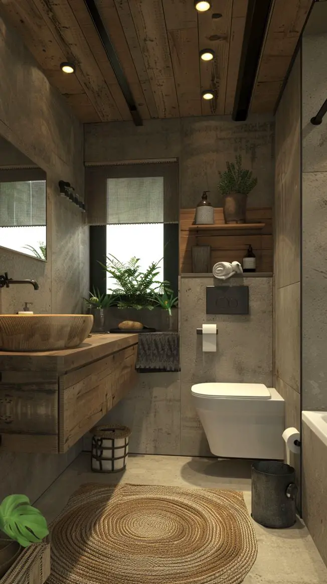 48+ Amazing Earthy Bathroom Ideas You Will love - DecorwithEva