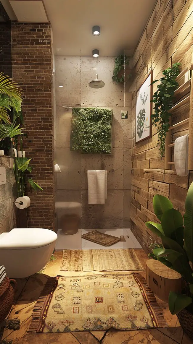 48+ Amazing Earthy Bathroom Ideas You Will love - DecorwithEva