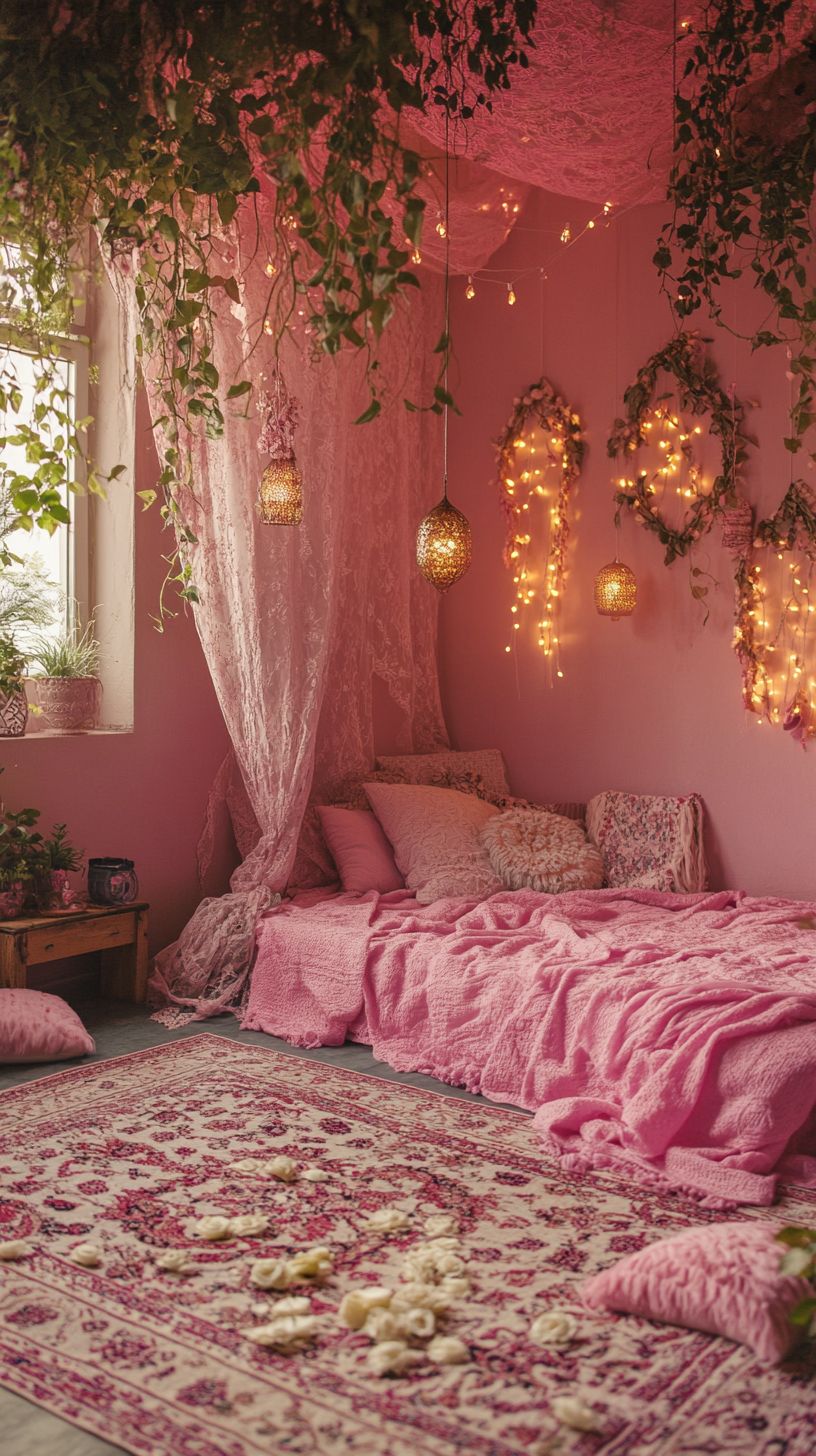 30+ Vibrant and Unique Pink room Ideas - DecorwithEva