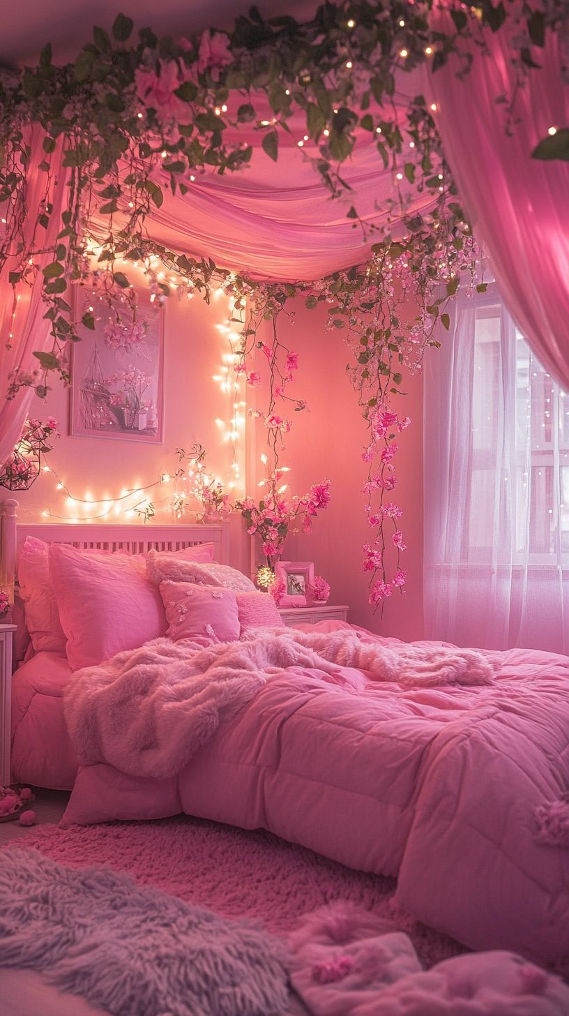 30+ Vibrant and Unique Pink room Ideas - DecorwithEva