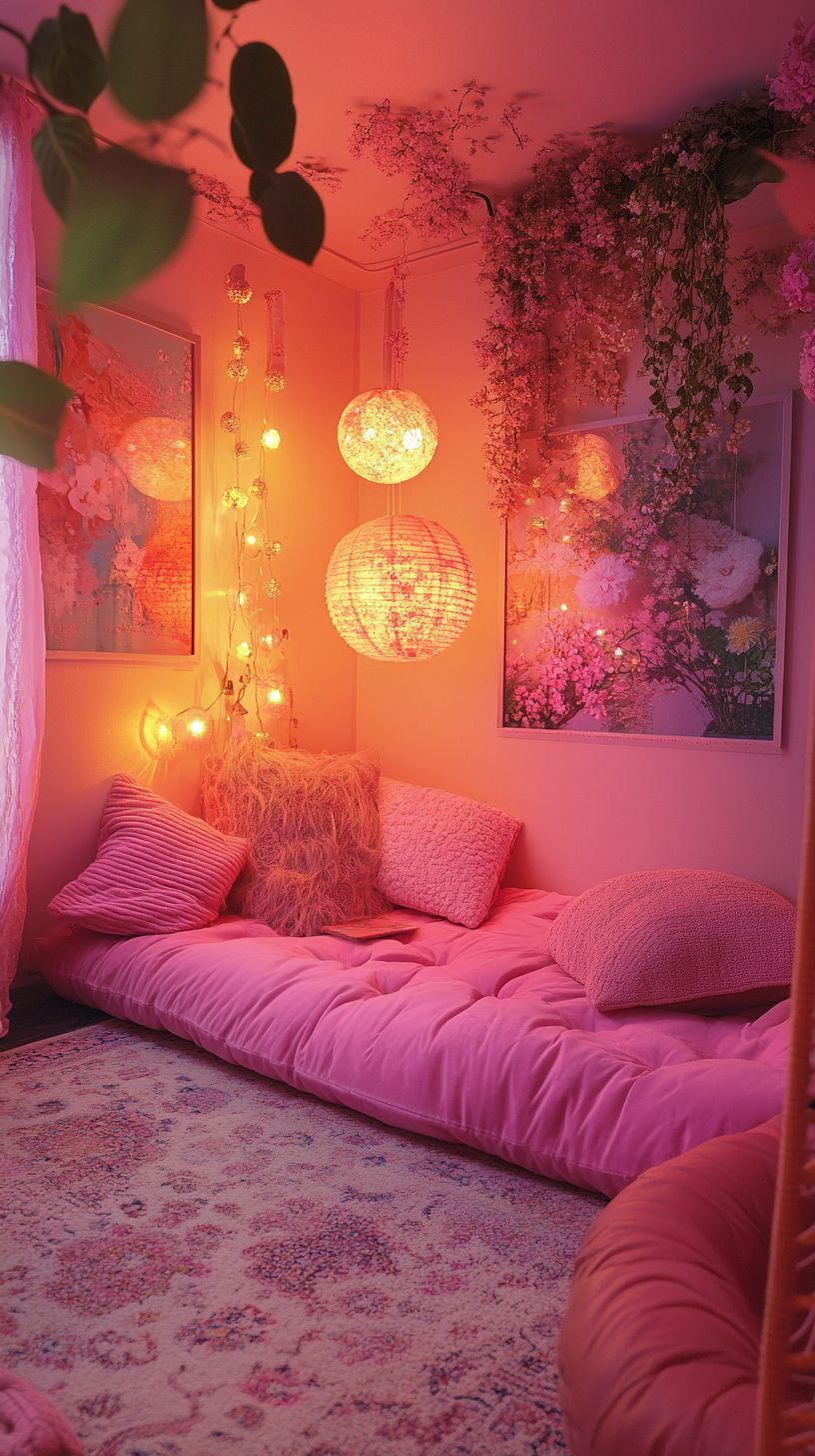 30+ Vibrant and Unique Pink room Ideas - DecorwithEva