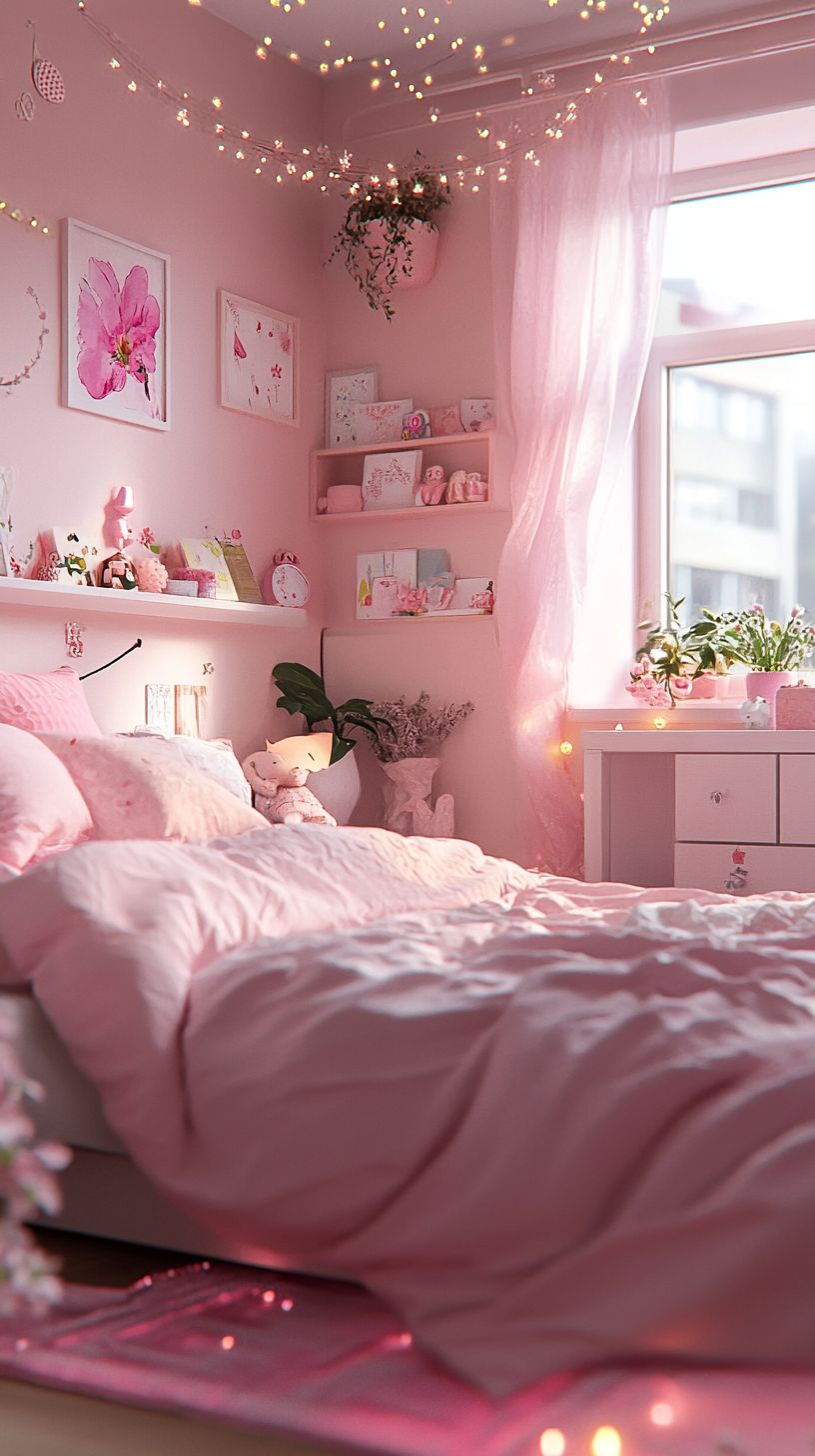 30+ Vibrant and Unique Pink room Ideas - DecorwithEva