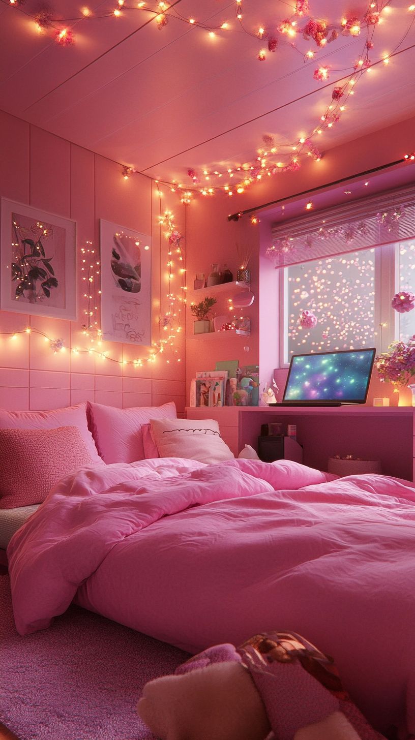 30+ Vibrant and Unique Pink room Ideas - DecorwithEva
